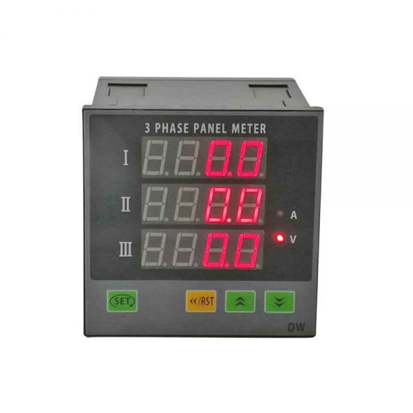 3 Phase LED Ammeter Voltage Panel Meter | APOSUN