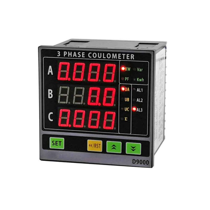 3 Phase Power Meter and Ampere Voltage Panel Meter | APOSUN
